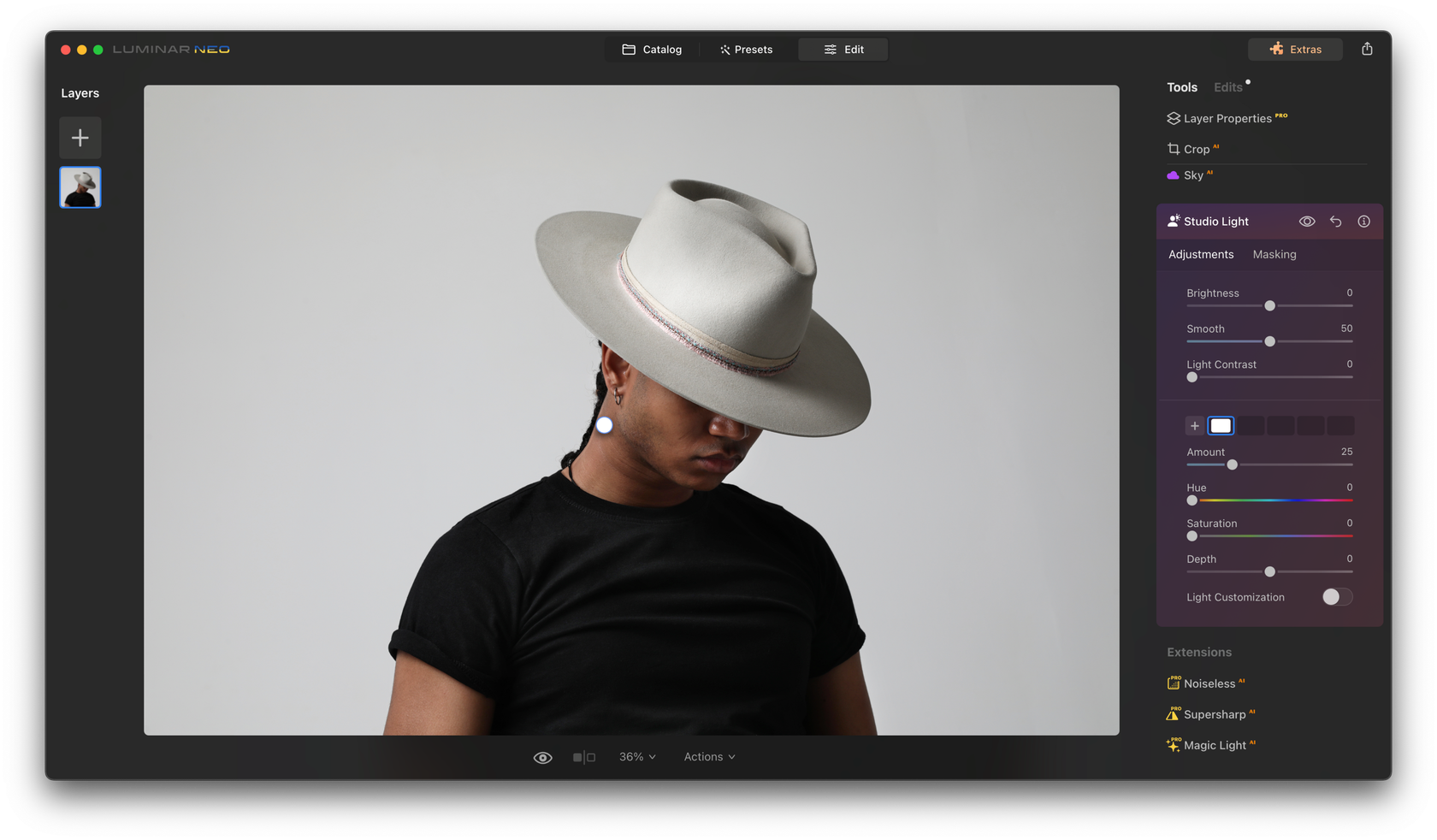 Luminar NEO: How To Use Studio Light Tool I Skylum Blog | Skylum How-to