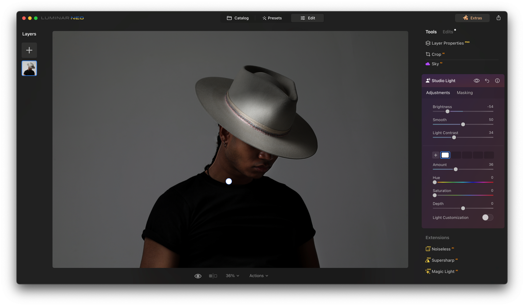 Luminar NEO: How To Use Studio Light Tool I Skylum Blog | Skylum How-to