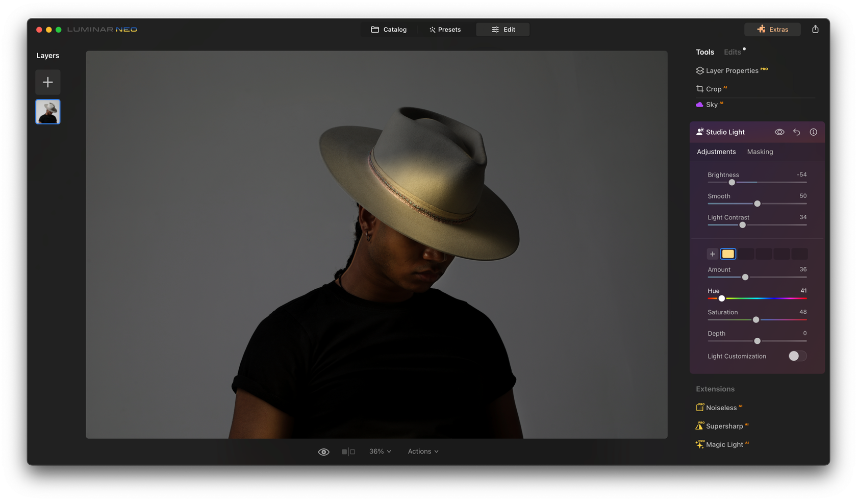 Luminar NEO: How To Use Studio Light Tool I Skylum Blog | Skylum How-to