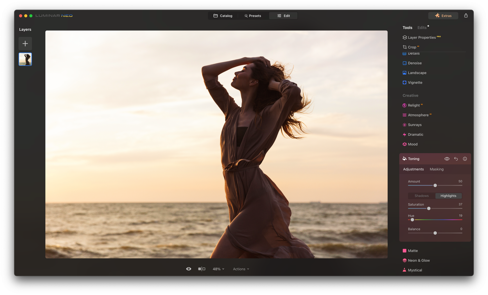 How to Edit Soft BROWN TONES for Portrait in Luminar AI I Skylum How-To
