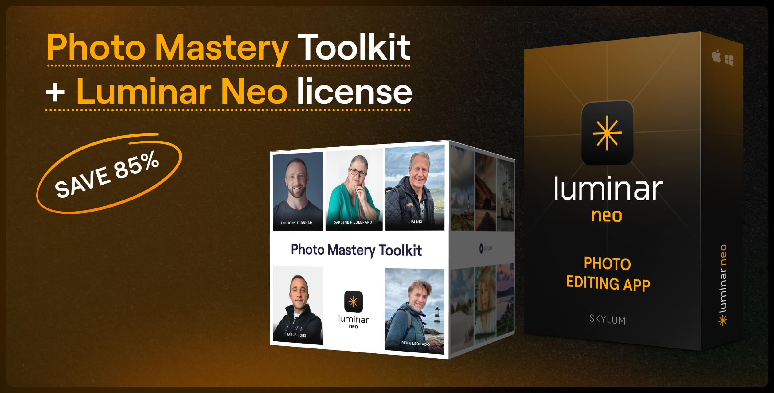 Get Photo Mastery Toolkit + Luminar Neo with 85% Off